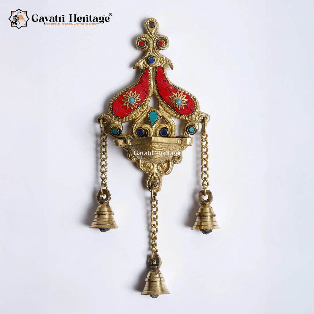 Brass Wall Hanging Diya – Traditional Decorative Showpiece | Gayatri H ...
