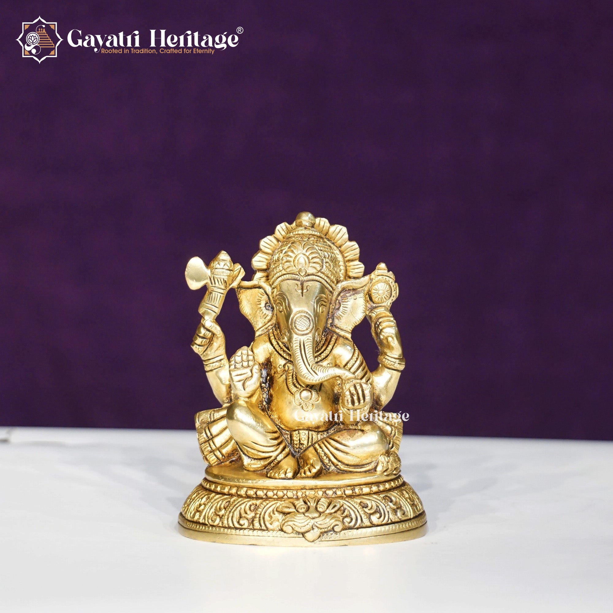 Brass Ganesh Idol – Superfine Quality for Puja & Home Decor – Gayatri ...